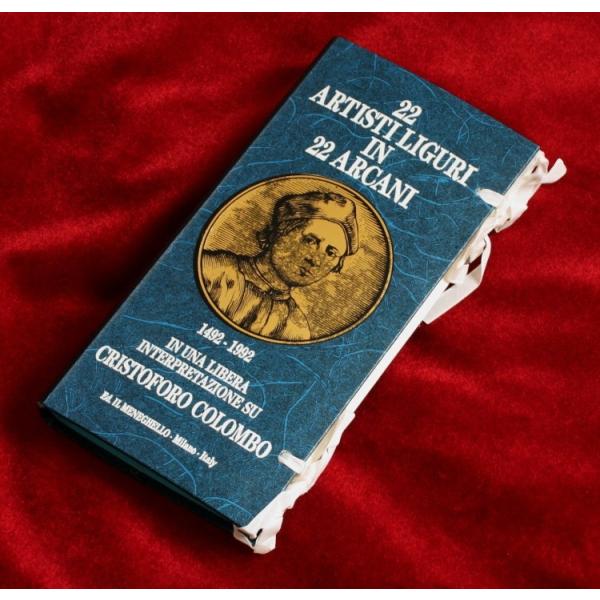 TAROCCO CRISTOFORO COLOMBOイタリア・ミラノに所在するIl Meneghello社発行にて1992年にコロンブス航海500周年を記念して22人のアーティストによって制作されたコラボレーション・タロットカード。 芸術ス...