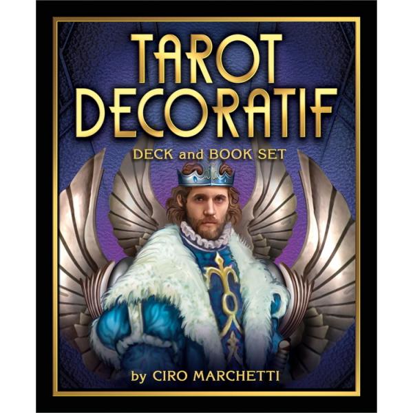 ◆タロット デコラティフ デッキ アンド ブックセットTAROT DECORATIF DECK AND BOOK SETタロットカード現代タロットの2つの柱であるスミス・ウェイト・タロットとマルセイユ・タロットの要素を芸術的に組み合わせたタ...