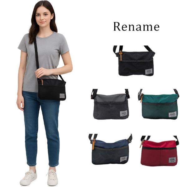 Rename（リネーム）メッシュポケットナイロンサコッシュ商品番号：rsn71019