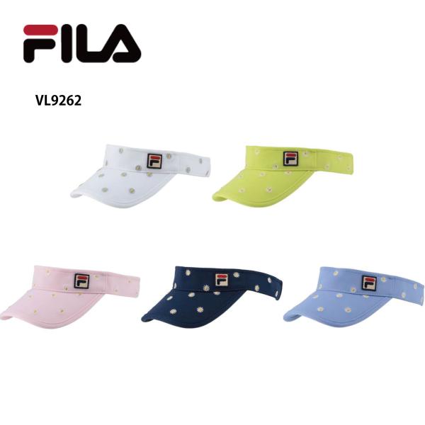 品番　VL9262デイジー刺繍がポイントのサンバイザーです。ウェアとのコーディネイトに役立ちます。素材：メッシュ（ポリエステル１００％）サイズ：５５〜５７ｃｍ※こちらの商品は他サイト、店頭でも販売中の為、品切れの場合はメーカー取り寄せとなり...