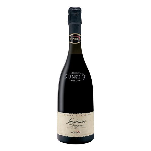 Lambrusco Reggiano Amabile Scaglietti Bottle N.V. Donelli【赤】【弱発泡性】【甘口】等級 : Rosso Frizzante D.O.P.葡萄品種：ランブルスコ 、ランチェッロッタ醗酵...