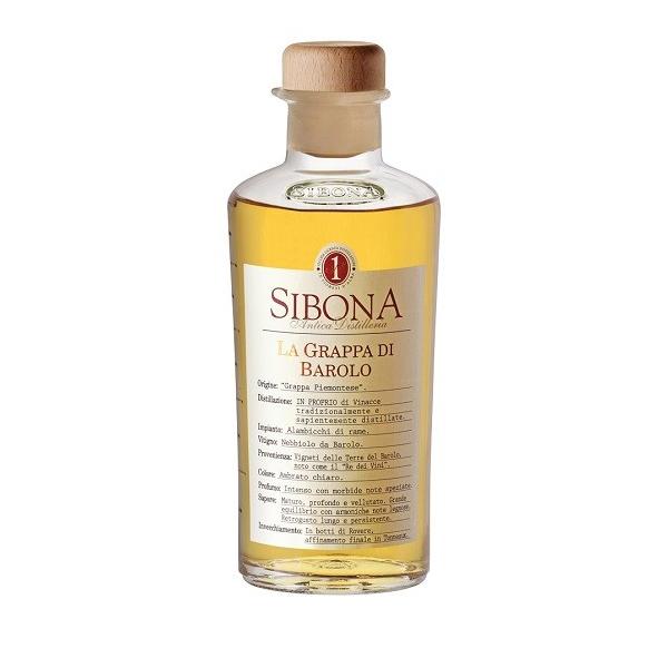 Grappa di Barolo Invecchiata N.V. Sibona【グラッパ】【辛口】【アルコール度数42.0%】等級 : Grappa Piemontese葡萄品種：ネッビオーロ(100%)蒸留 : バリックと大樽で5年間年...