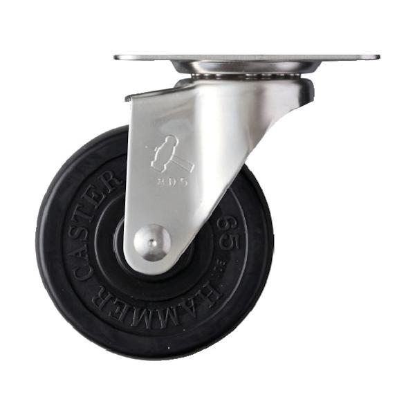 物流保管用品〜キャスター〜プレート式ゴム車