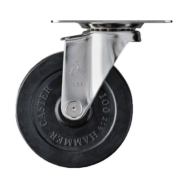 物流保管用品〜キャスター〜プレート式ゴム車