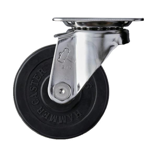 物流保管用品〜キャスター〜プレート式ゴム車