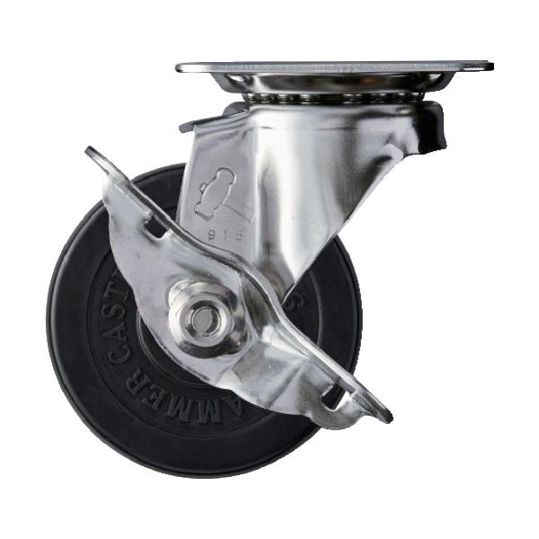 物流保管用品〜キャスター〜プレート式ゴム車