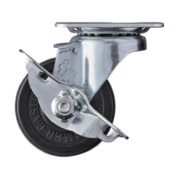 物流保管用品〜キャスター〜プレート式ゴム車