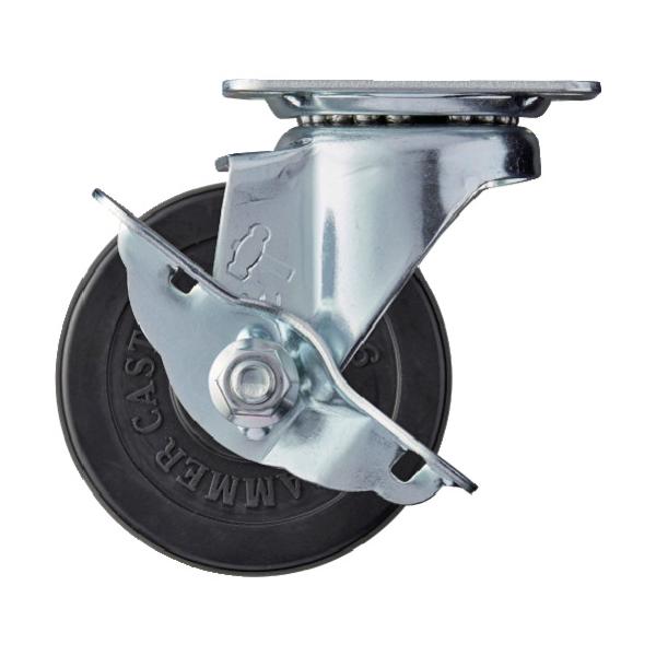 物流保管用品〜キャスター〜プレート式ゴム車