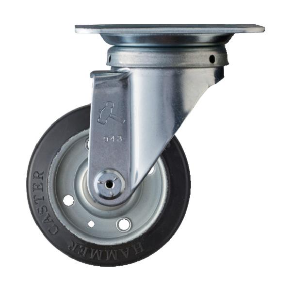 物流保管用品〜キャスター〜プレート式ゴム車