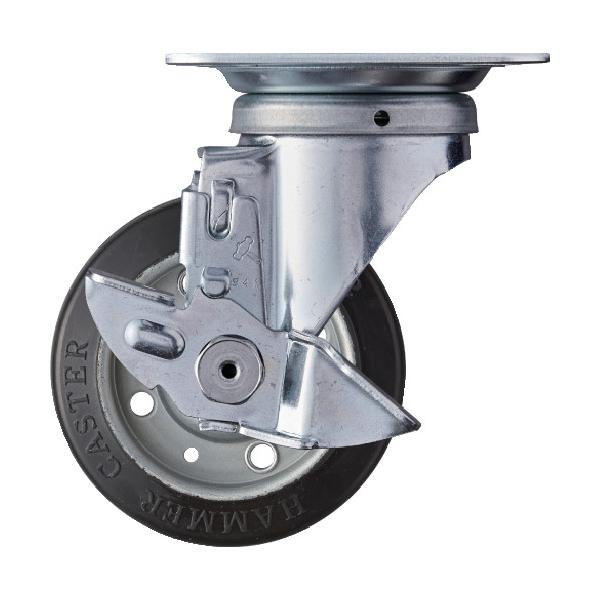 物流保管用品〜キャスター〜プレート式ゴム車