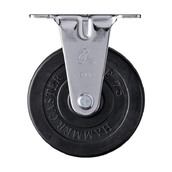 物流保管用品〜キャスター〜プレート式ゴム車