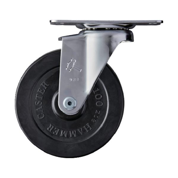物流保管用品〜キャスター〜プレート式ゴム車