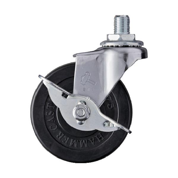 物流保管用品〜キャスター〜ねじ込み式ゴム車