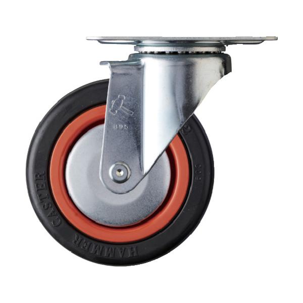 物流保管用品〜キャスター〜プレート式ゴム車