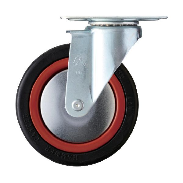 物流保管用品〜キャスター〜プレート式ゴム車