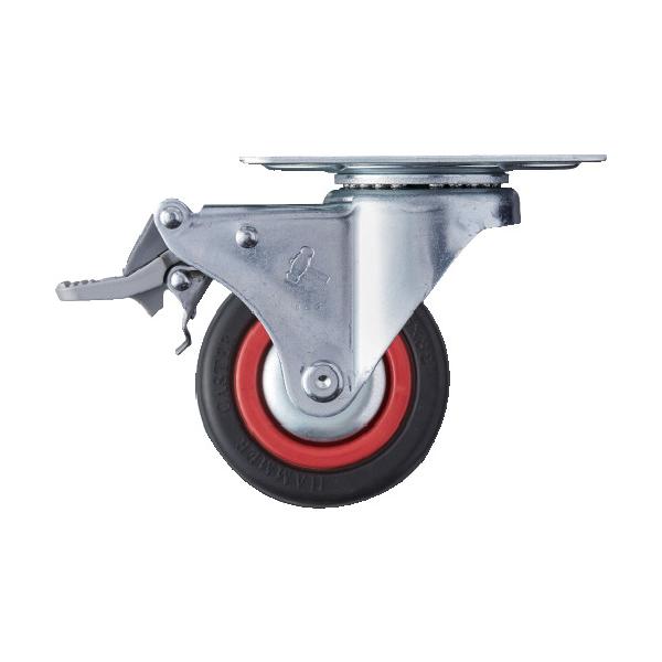 物流保管用品〜キャスター〜プレート式ゴム車