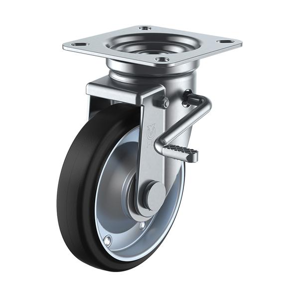 物流保管用品〜キャスター〜プレート式ゴム車