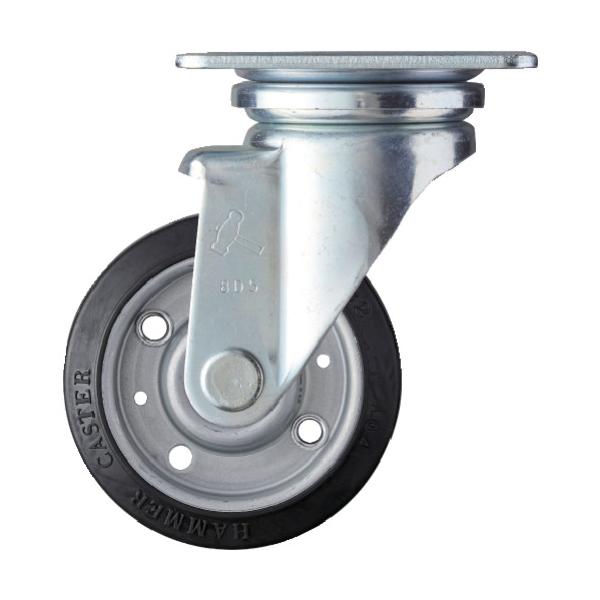 物流保管用品〜キャスター〜プレート式ゴム車