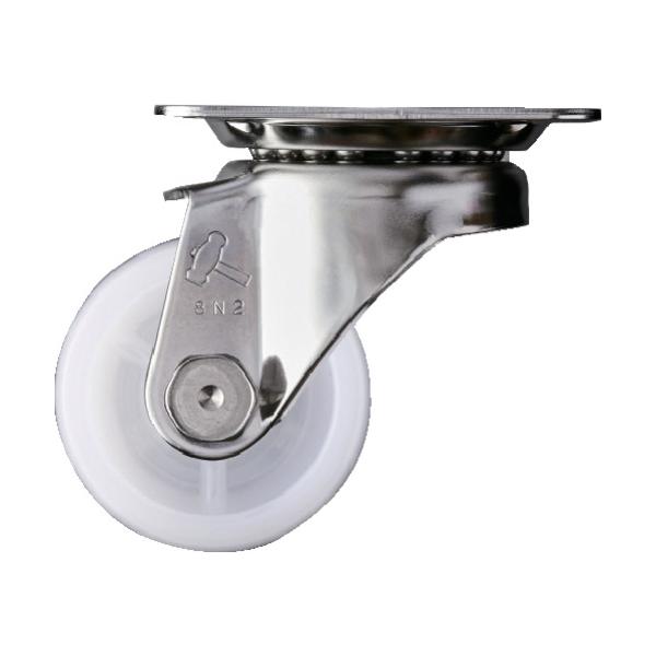 物流保管用品〜キャスター〜プレート式ナイロン車