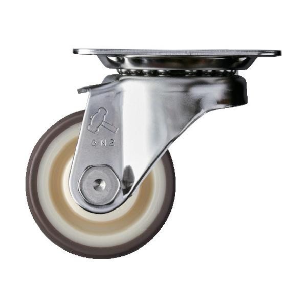 物流保管用品〜キャスター〜プレート式ウレタン車