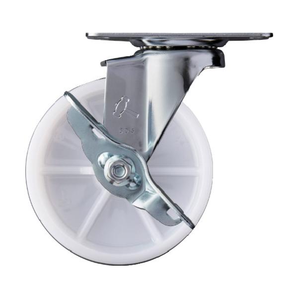 物流保管用品〜キャスター〜プレート式ナイロン車