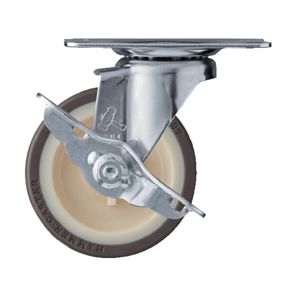 物流保管用品〜キャスター〜プレート式ウレタン車