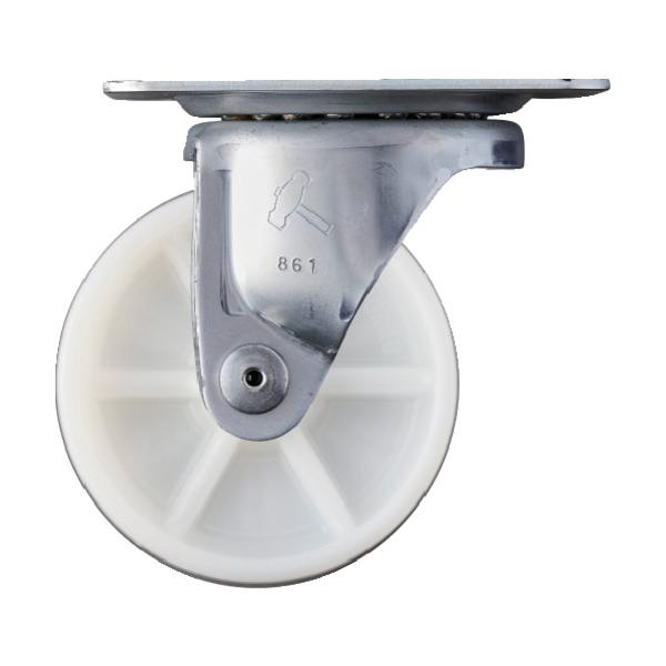 物流保管用品〜キャスター〜プレート式ナイロン車