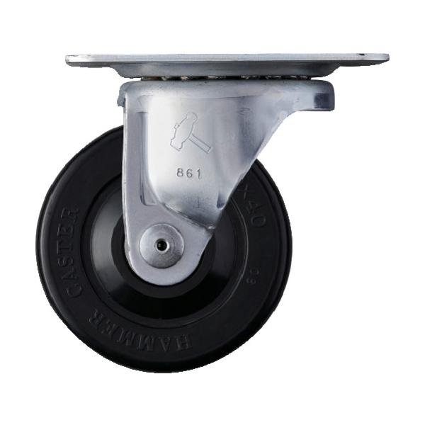 物流保管用品〜キャスター〜プレート式ゴム車