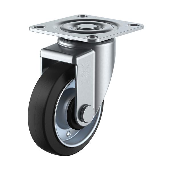 物流保管用品〜キャスター〜プレート式ゴム車