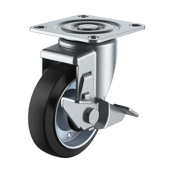 物流保管用品〜キャスター〜プレート式ゴム車