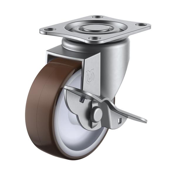 物流保管用品〜キャスター〜プレート式ウレタン車