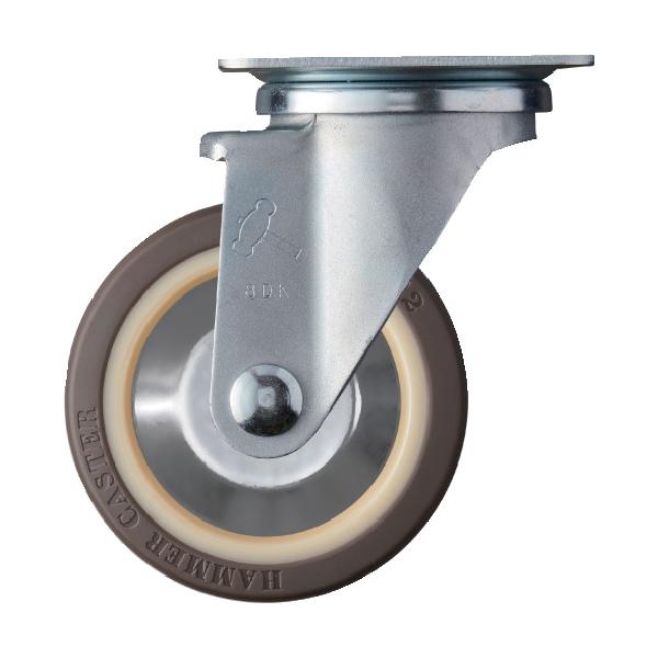 物流保管用品〜キャスター〜プレート式ウレタン車