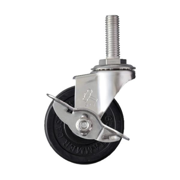 物流保管用品〜キャスター〜ねじ込み式ゴム車