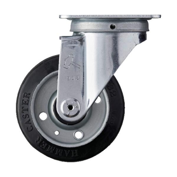 物流保管用品〜キャスター〜プレート式ゴム車