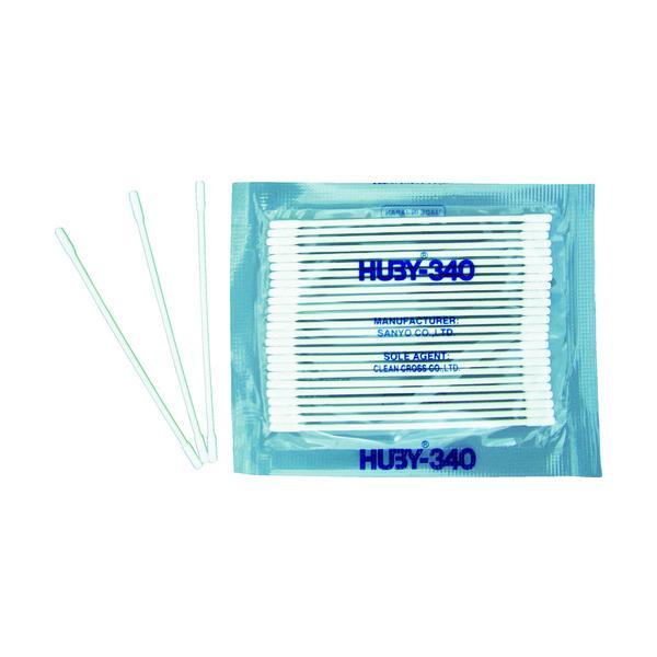 ブランド：ＨＵＢＹ／メーカー：（株）クリーンクロス／ＨＵＢＹ　ＨＵＢＹ　３インチ　工業用綿棒（先端筒型）ＢＢ−０１２ＳＰ　（１００本入）
