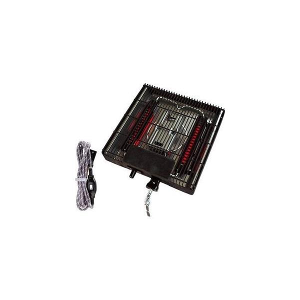 【仕様】・取り替え用600W温風クォーツヒーター・ファン付間スイッチ付コード・本体寸法:長さ295×幅290×高さ60mm・重量:1.6kg・定格:AC100V 600W・温度制御:サーモスタット・安全装置:温度ヒューズ密閉式142℃・発熱...