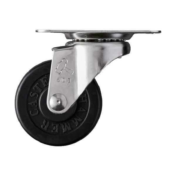 物流保管用品〜キャスター〜プレート式ゴム車