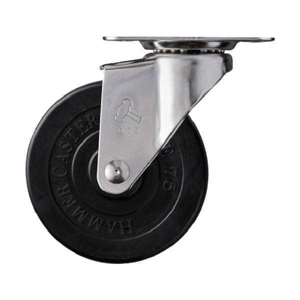 物流保管用品〜キャスター〜プレート式ゴム車