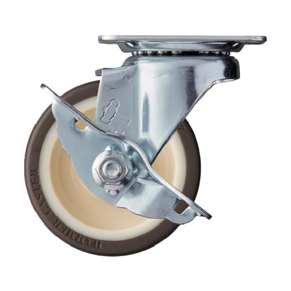 物流保管用品〜キャスター〜プレート式ウレタン車