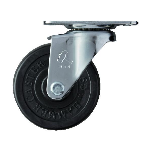 物流保管用品〜キャスター〜プレート式ゴム車