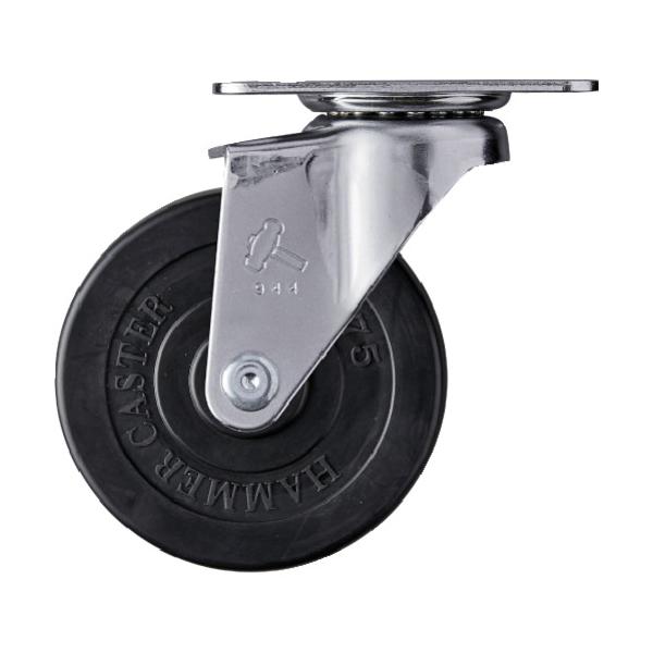 物流保管用品〜キャスター〜プレート式ゴム車