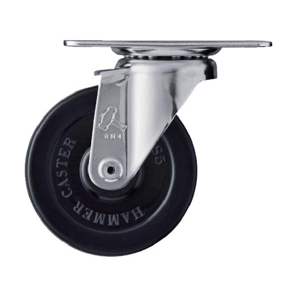 物流保管用品〜キャスター〜プレート式ゴム車