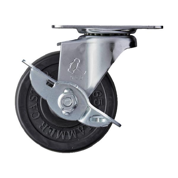 物流保管用品〜キャスター〜プレート式ゴム車
