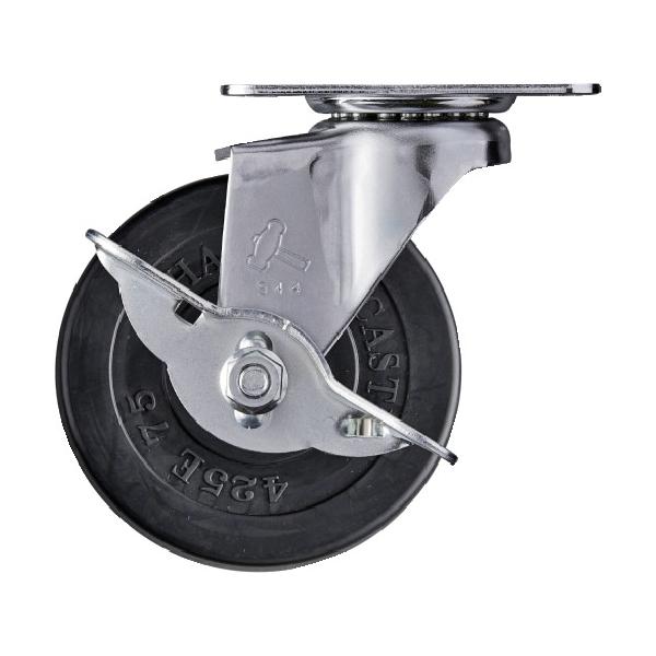 物流保管用品〜キャスター〜プレート式ゴム車