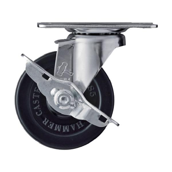 物流保管用品〜キャスター〜プレート式ゴム車