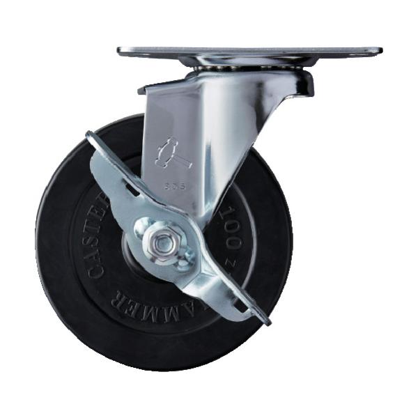 物流保管用品〜キャスター〜プレート式ゴム車
