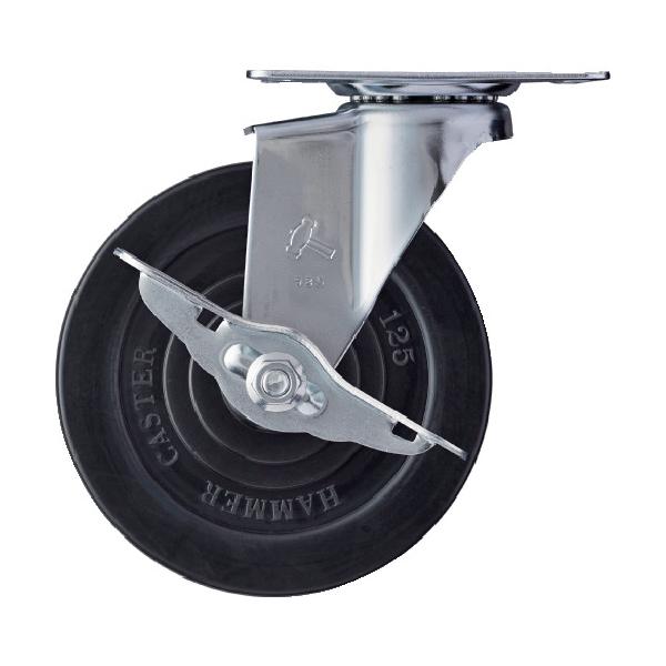 物流保管用品〜キャスター〜プレート式ゴム車