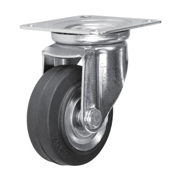 物流保管用品〜キャスター〜プレート式ゴム車