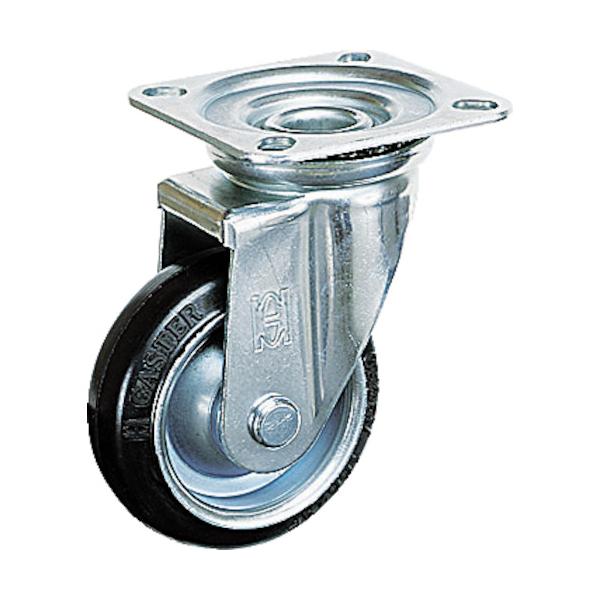 物流保管用品〜キャスター〜プレート式ゴム車