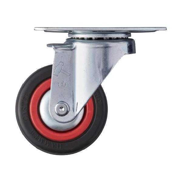 物流保管用品〜キャスター〜プレート式ゴム車